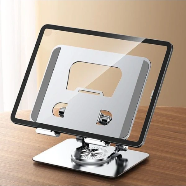 Support Tablette Rotatif 360° en Aluminium - Pliable, Universel