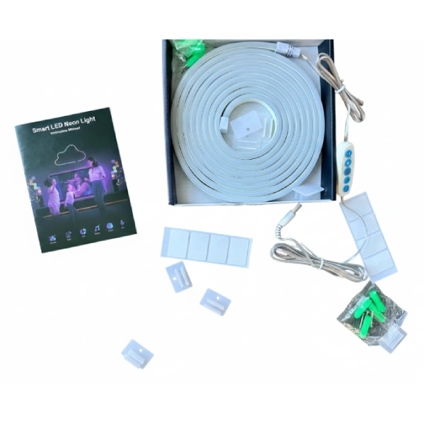 Bande Lumineuse Néon LED RGB Intelligente WiFi et Bluetooth – 3m