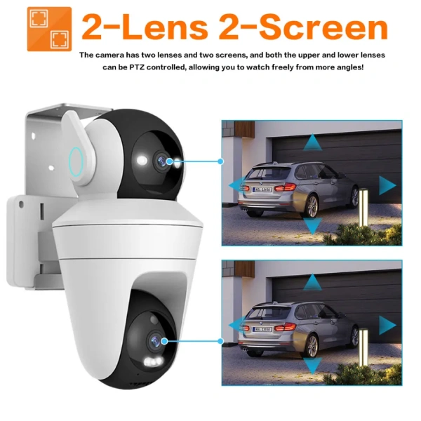 Caméra de Surveillance Smart WiFi PTZ Double Lens 10MP 5K VESAFE ...