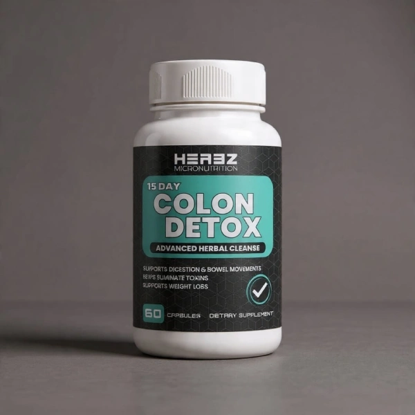 Herbz Colon Detox – Détoxifiant Naturel de Colon et Foie - 60 Capsules