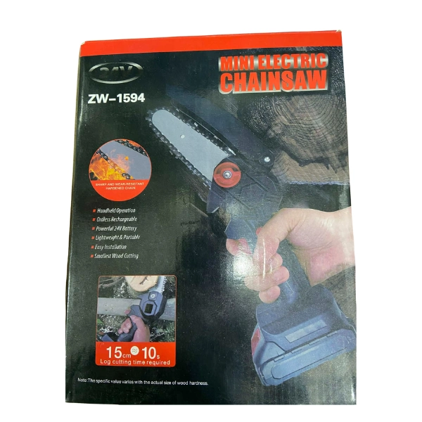 Mini Scie Tronçonneuse Électrique Sans Fil ZW-1594 – 24V