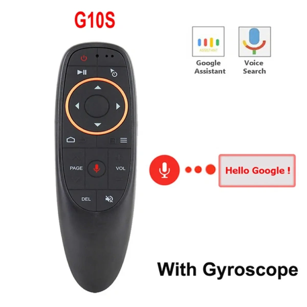 Télécommande Air Mouse G10 – Souris Sans Fil, Gyroscope & Commande Vocale